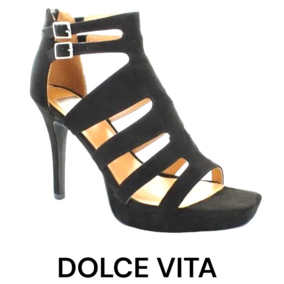 Dolce Vita | Shoes | Authentic Dolce Vita Designer Black Cage Heels Sz ...